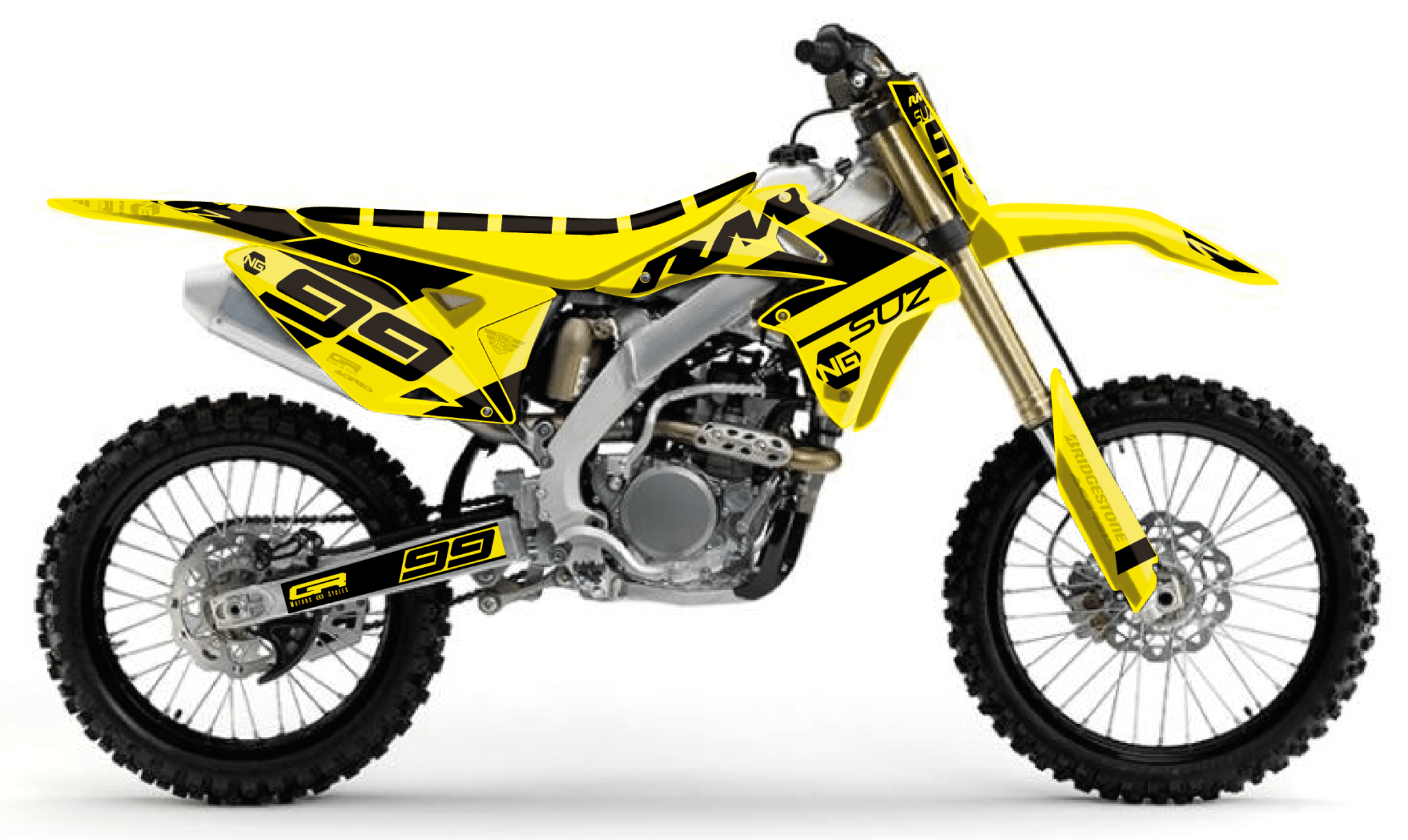 Kit déco Suzuki RM / RMZ One séries 65 70 85 110 125 250 450