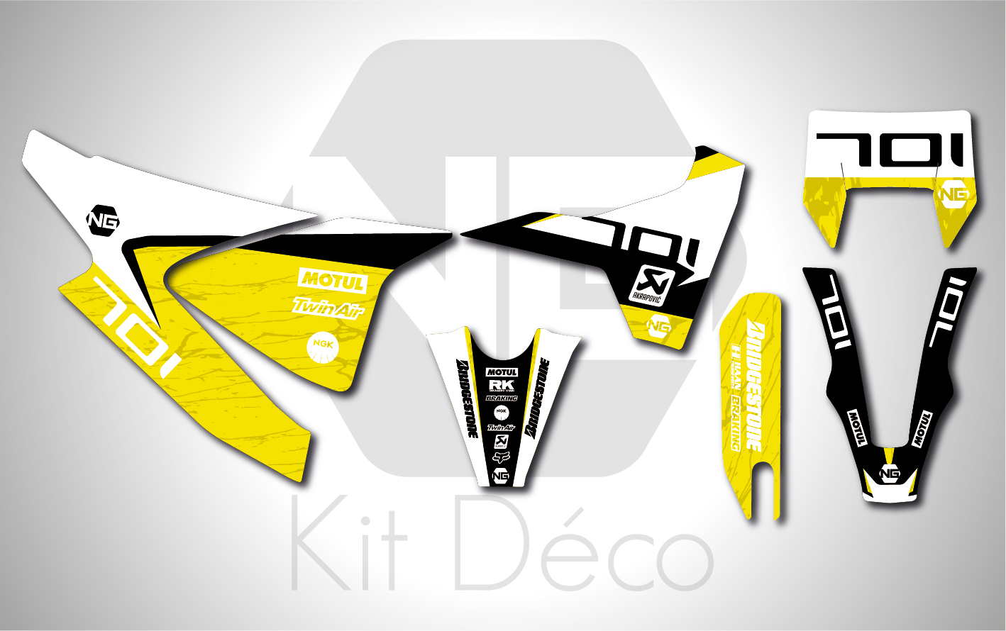 Kit déco Husqvarna 701 MARBLE Séries 3 - NG kit déco