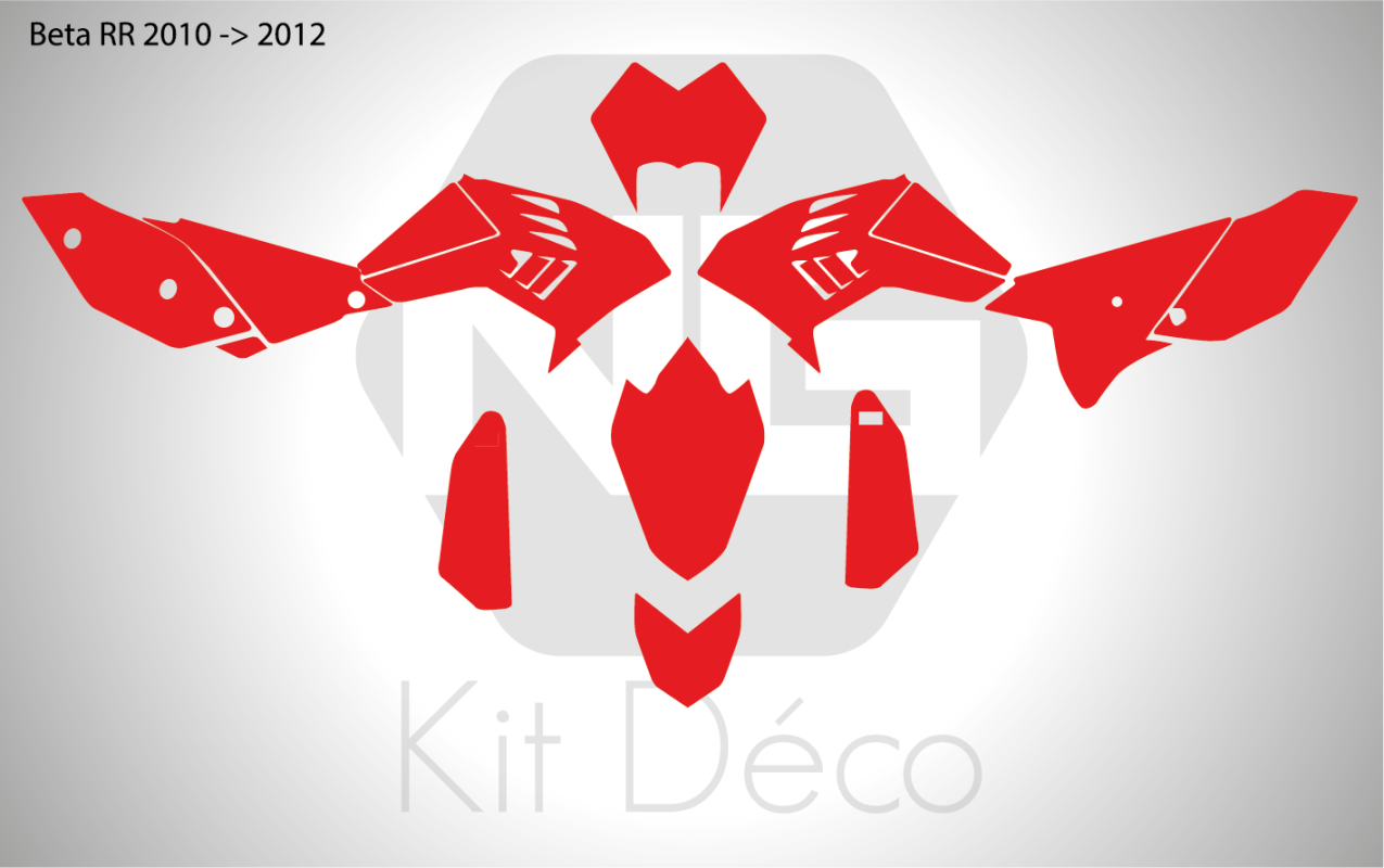 Gabarit / Template BETA 250 / 300 XTRAINER 2023 -> 2026 - NG kit déco