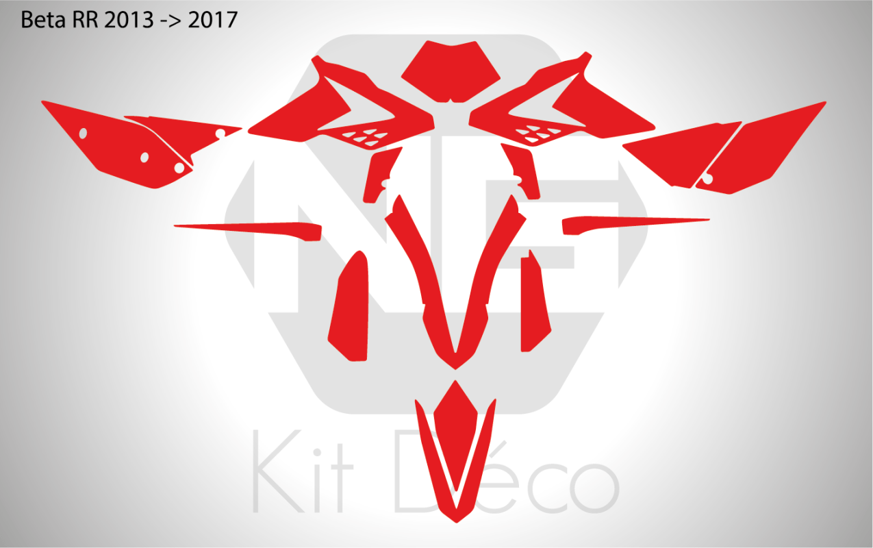 Gabarit / Template BETA 125 LC 2021 -> 2024 - NG kit déco