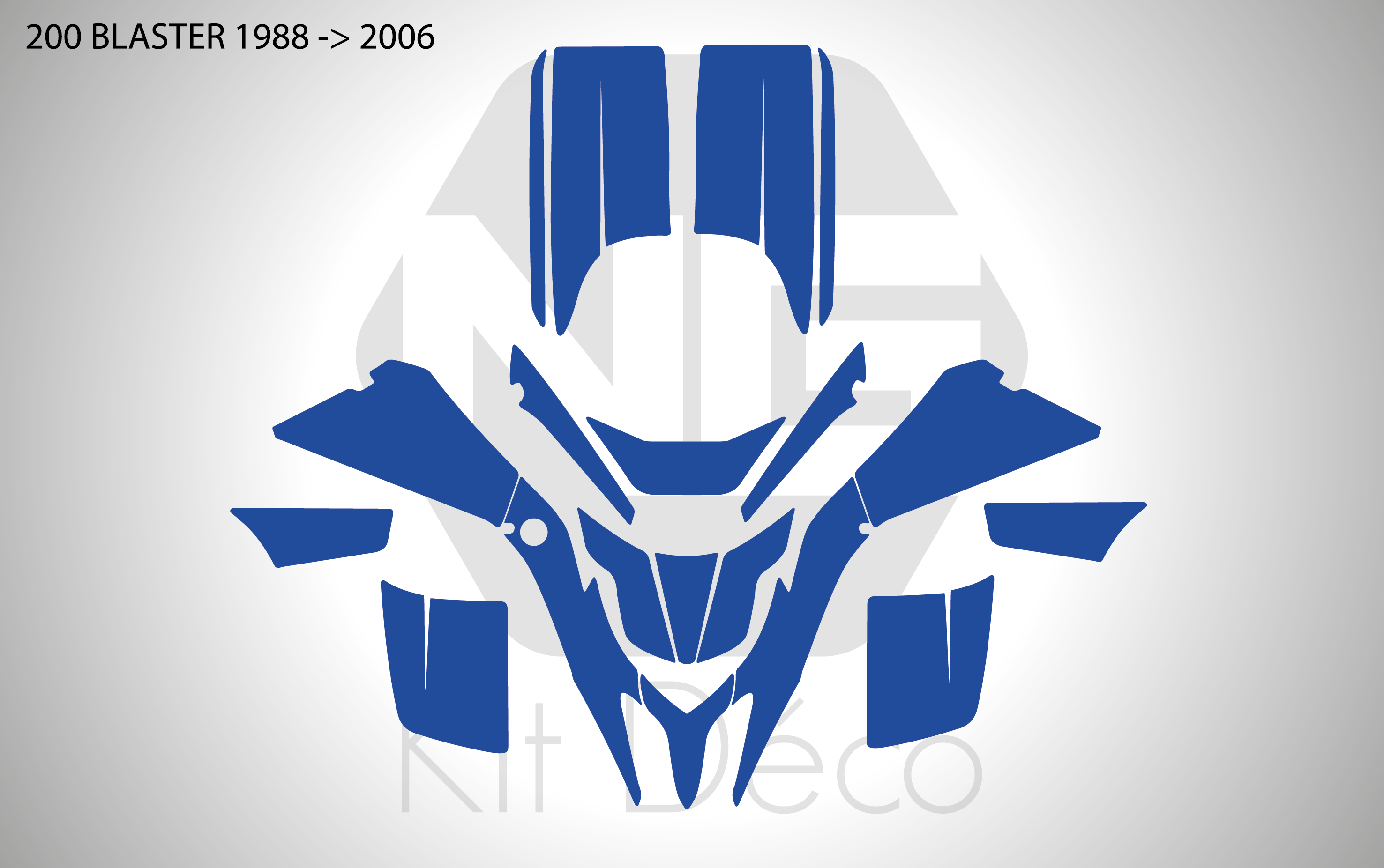 Gabarit / Template YAMAHA 200 BLASTER 1988 -> 2006 - NG kit déco