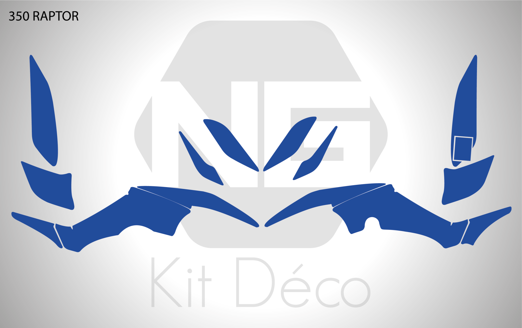 Gabarit / Template YAMAHA 350 YFM RAPTOR - NG kit déco