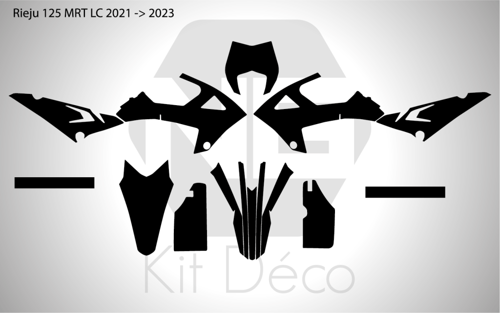 Gabarit / Template RIEJU 125 MRT LC 2021 -> 2026 - NG kit déco