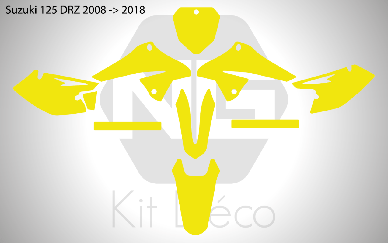 Gabarit / Template SUZUKI 250 RMZ 2019 -> 2026 / 450 RMZ 2018 -> 2026 ...