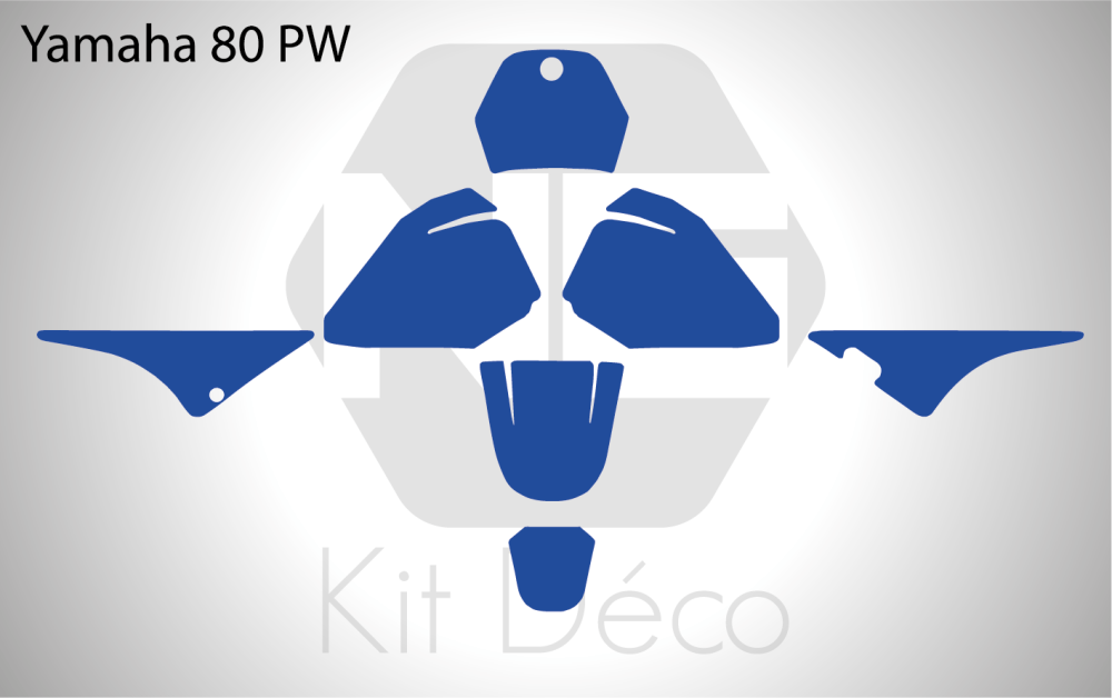 Gabarit / Template YAMAHA 80 PW - NG kit déco