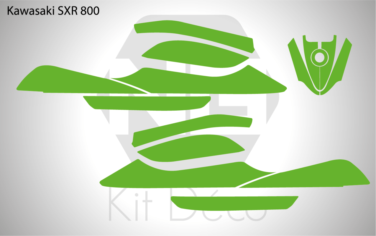 gabarit template jet ski KAWASAKI - NG kit déco