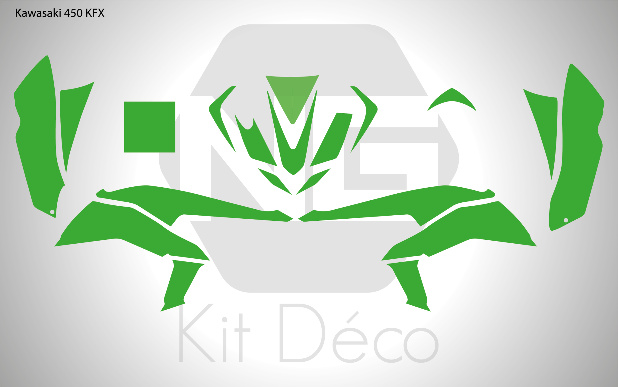Gabarit / Template Kawasaki 450 KFX - NG kit déco