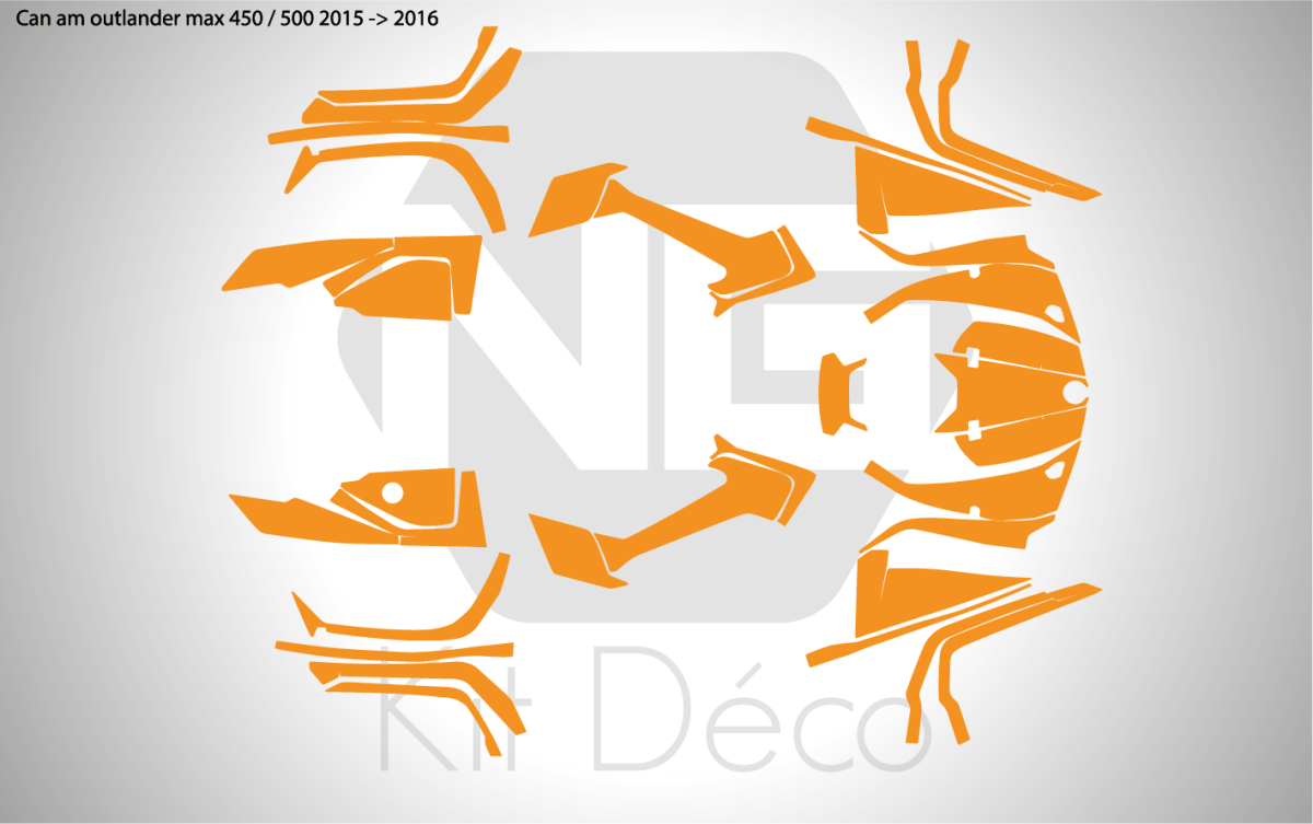Gabarit / Template Can am OUTLANDER L MAX 450 / 500 2015 -> 2016 - NG ...
