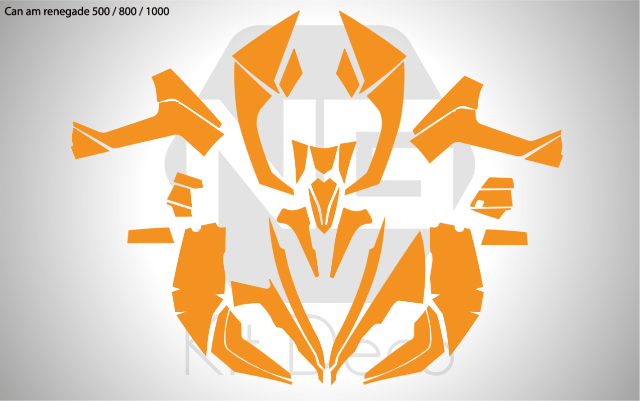 gabarit template quad atv CAN AM - NG kit déco