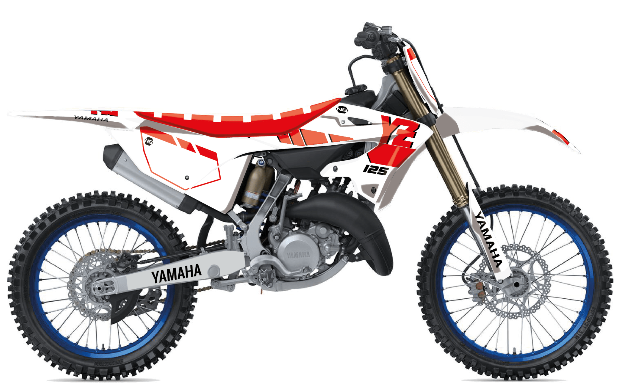 Kit déco Yamaha PW / YZ / YZF OLD Séries 50 65 80 85 90 110 125 250 450