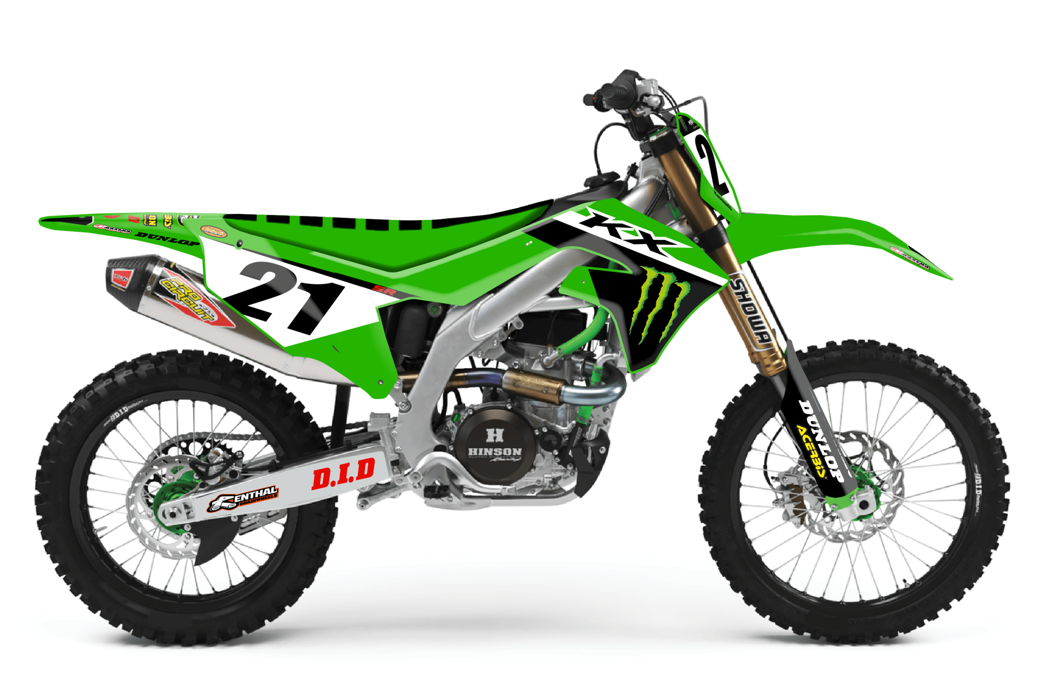 Kit déco Kawasaki KX / KLX / KXF FACTORY 2023 60 65 80 85 110 125 250 450