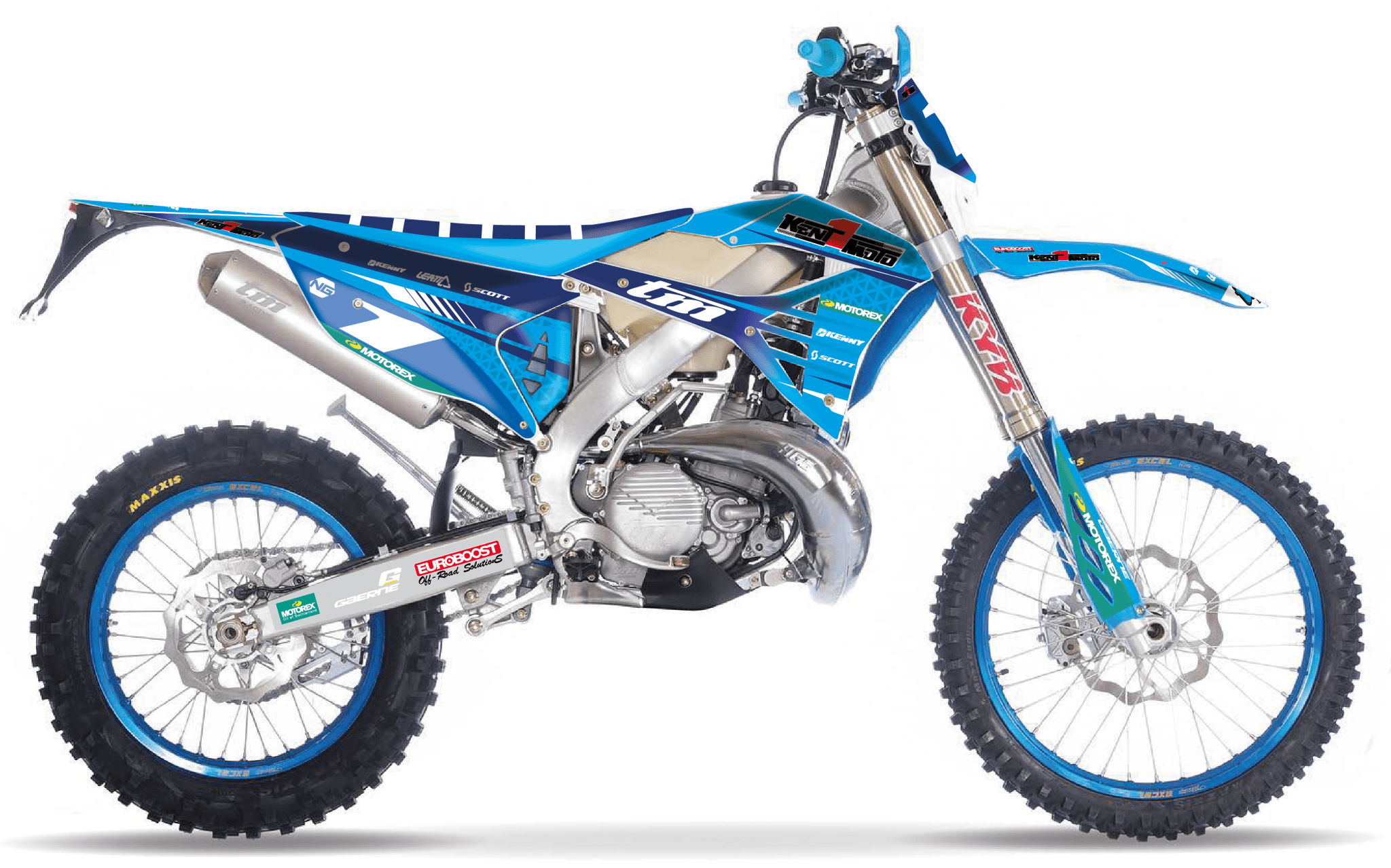 Kit déco TM Racing EN / FI TM KENT1MOTO 2023 125 144 250 300 400 450