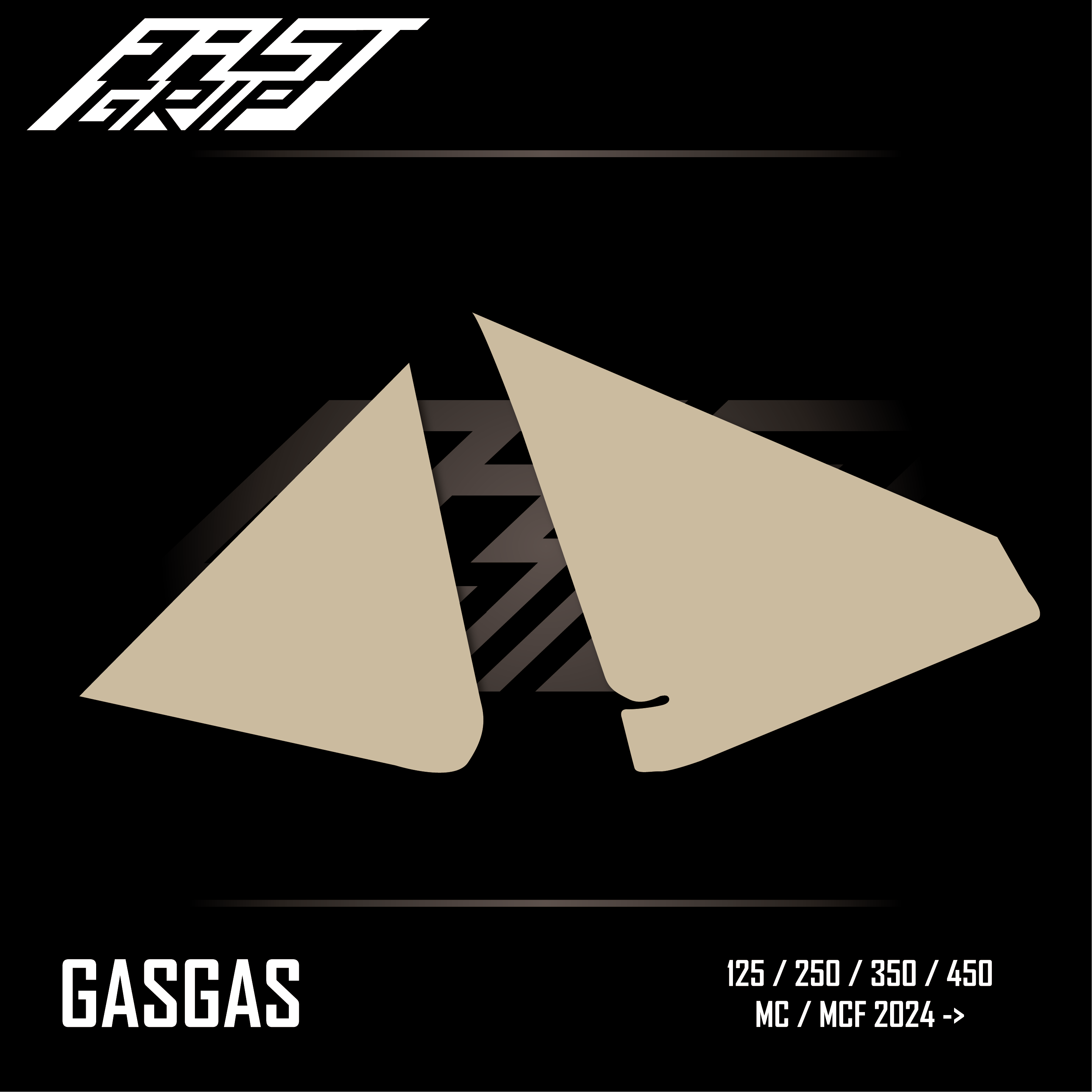 FAST GRIP Protections plaques latérales GASGAS 125 / 250 / 350 / 450 MC ...