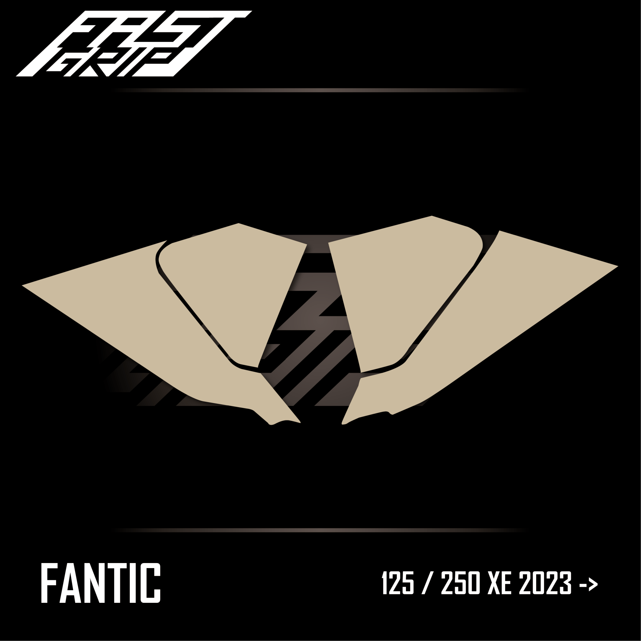 FAST GRIP Protections plaques latérales FANTIC 125 / 250 XE 2023 ...