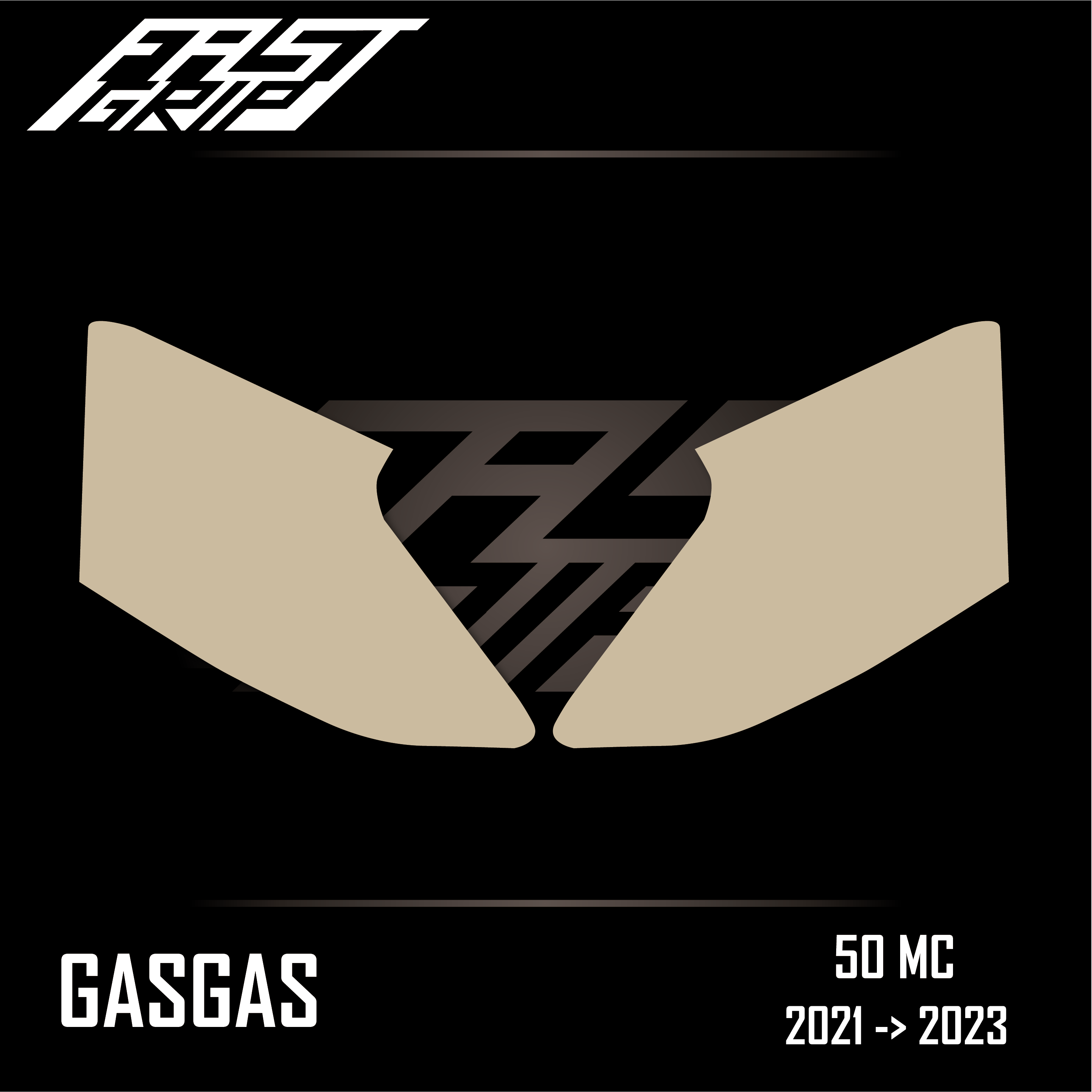 FAST GRIP Protections plaques latérales GASGAS 50 MC 2021 -> 2023 FULL ...