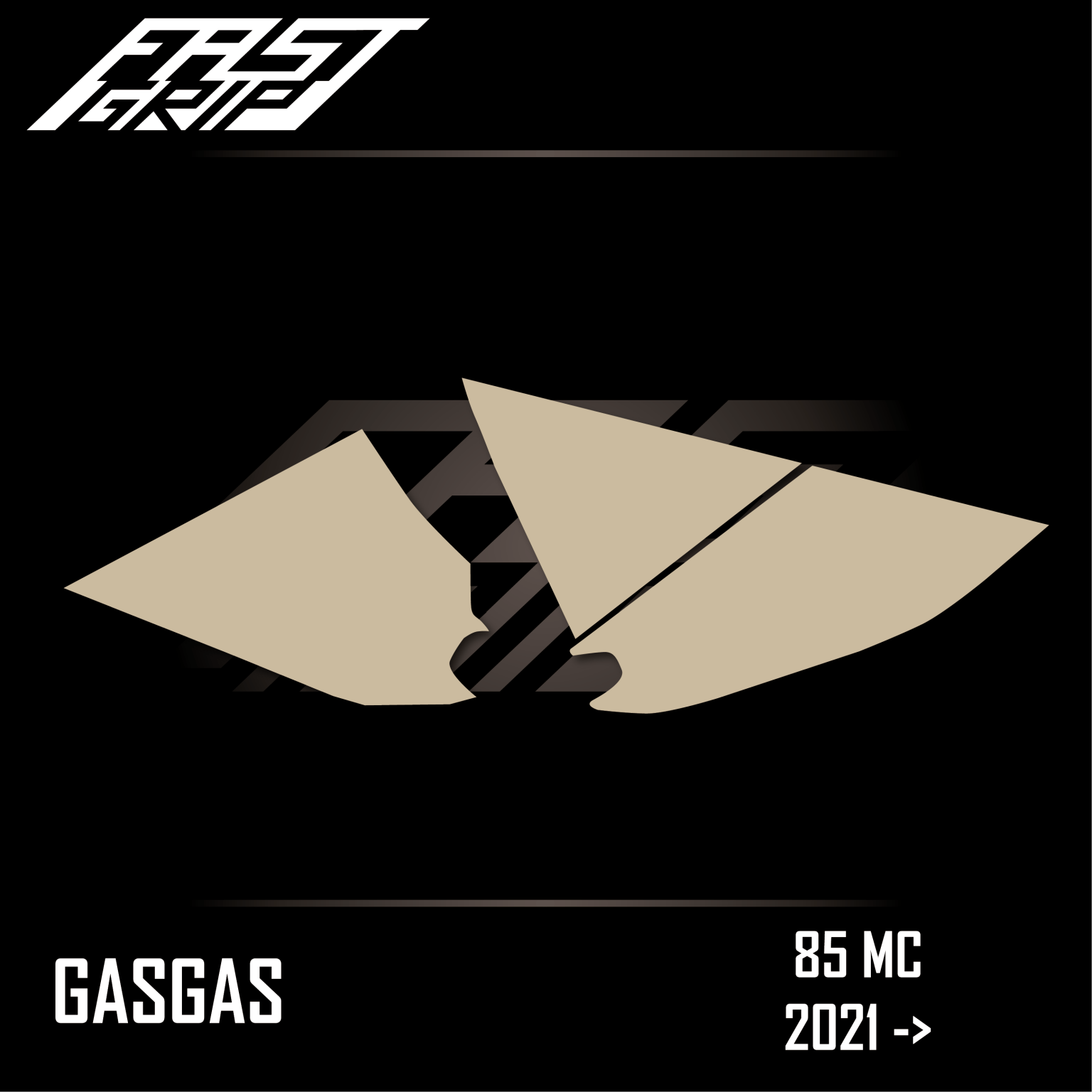 FAST GRIP Protections plaques latérales GASGAS 85 MC 2021 -> 2024 SOFT ...