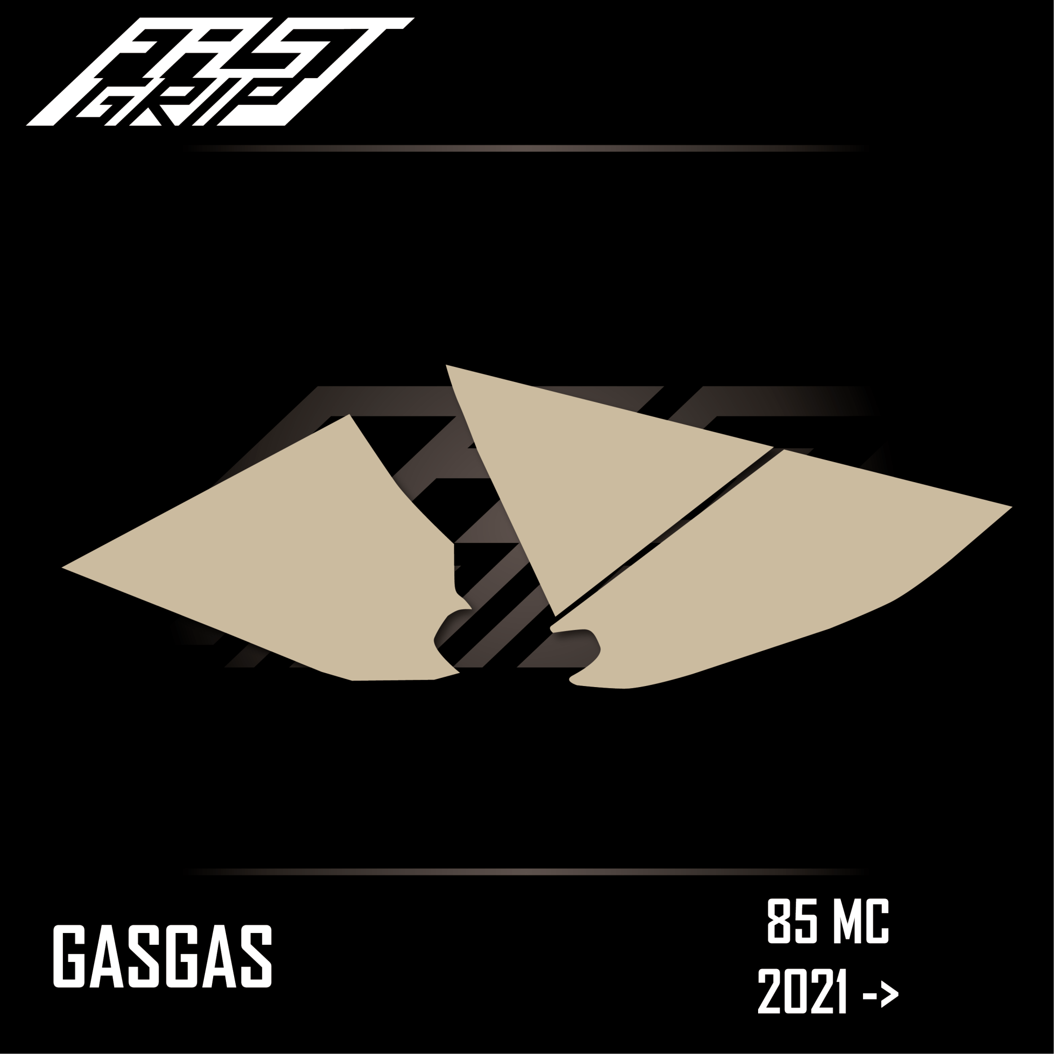 FAST GRIP Protections plaques latérales GASGAS 85 MC 2021 -> 2024 SOFT ...