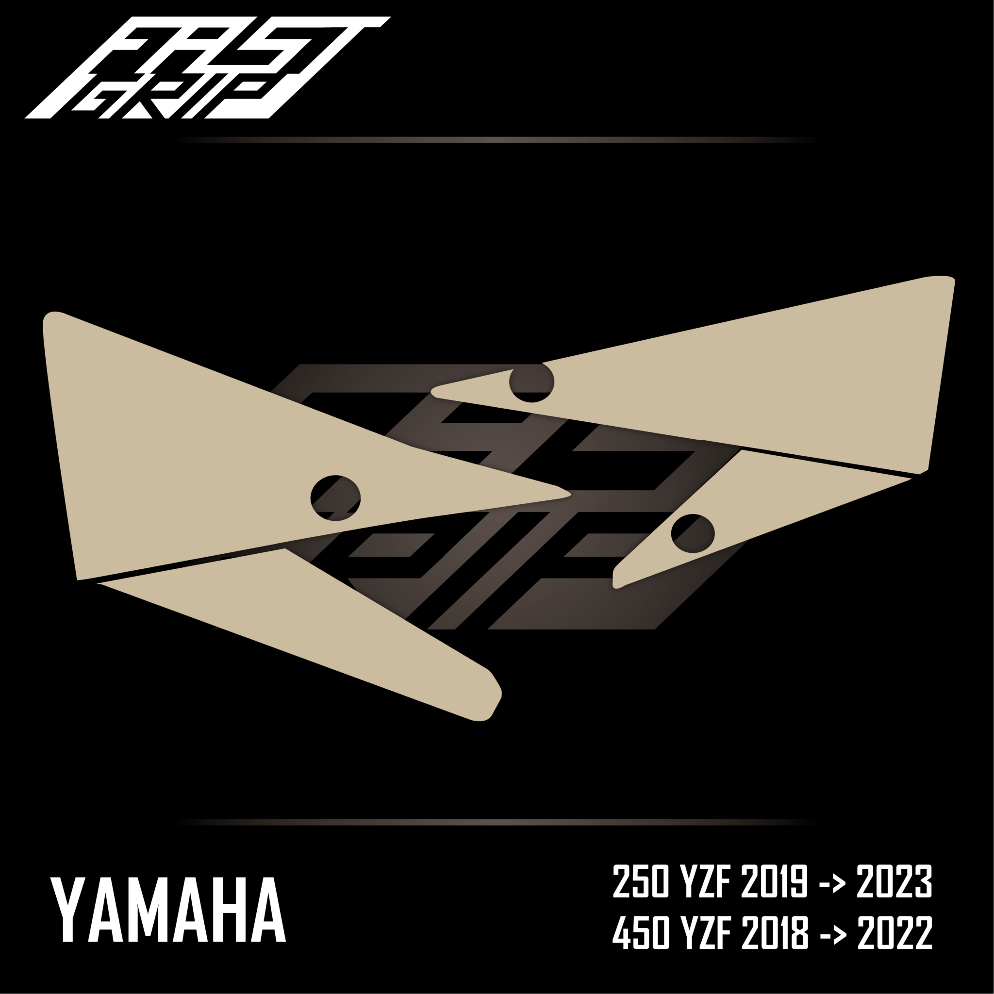 FAST GRIP Protections plaques latérales Yamaha 250 YZF 2019 -> 2023 / ...