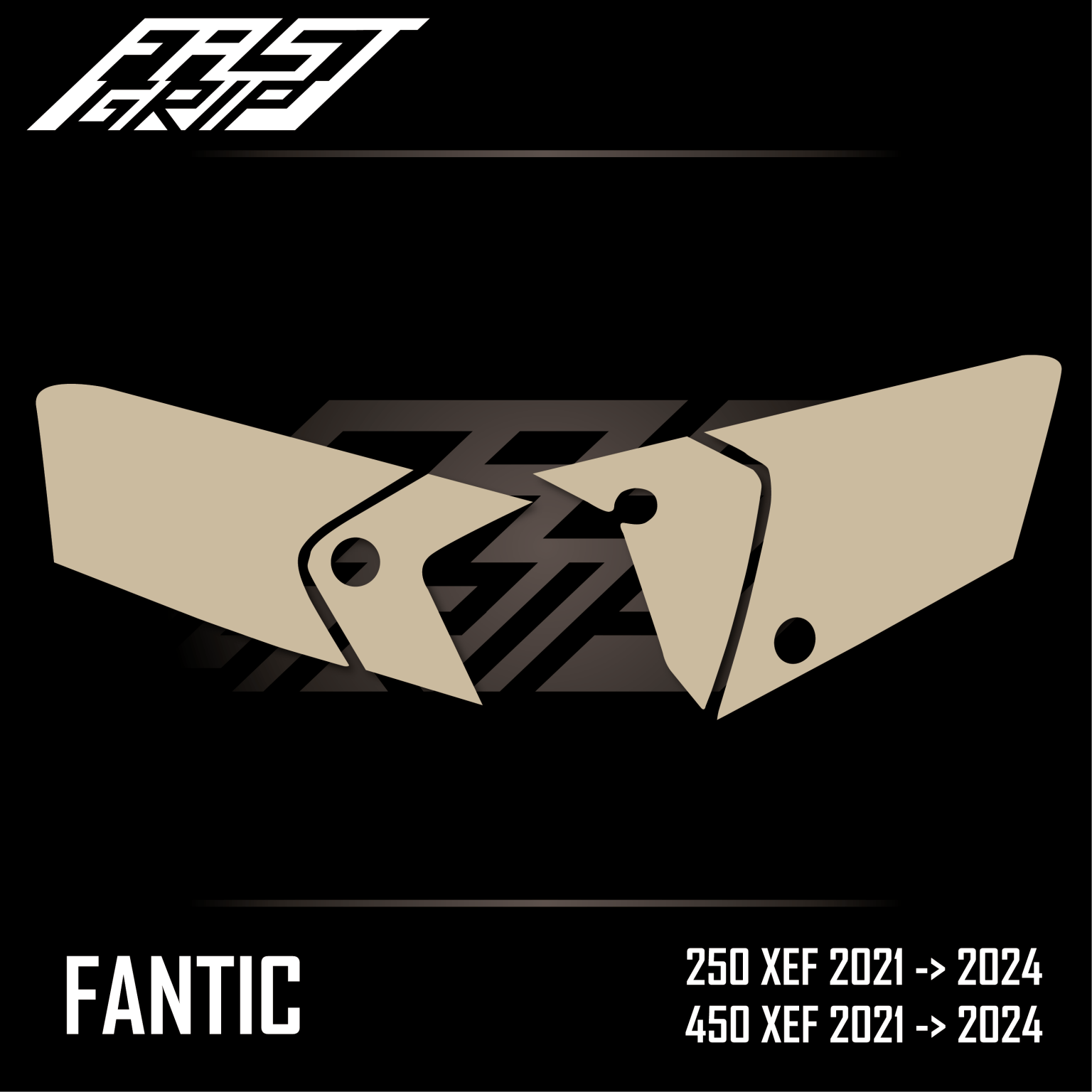 FAST GRIP Protections plaques latérales FANTIC 250 XEF 2021 -> 2024 / ...