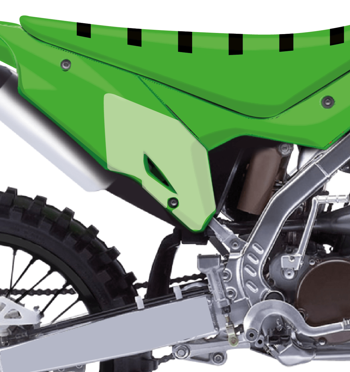 FAST GRIP Protections plaques latérales Kawasaki 125 / 250 KX 2003 ...