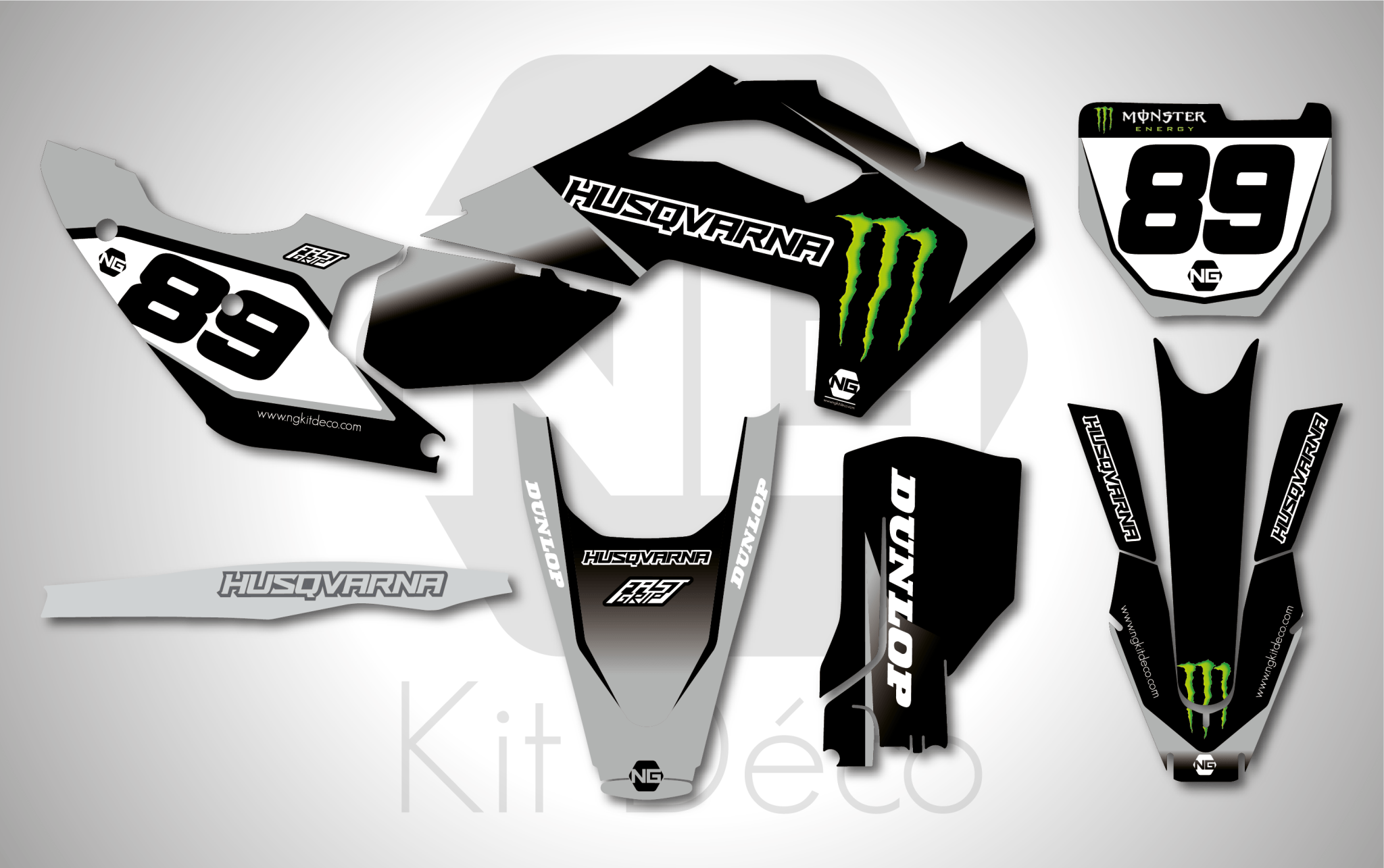 Kit déco Husqvarna TC / FC DRAG Séries 50 65 85 125 250 350 450