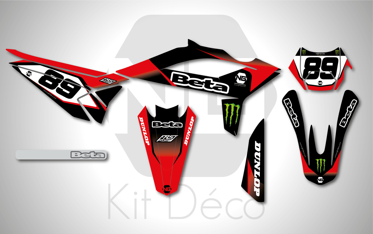 Kit déco BETA 50 RR DRAG Séries - track sport racing