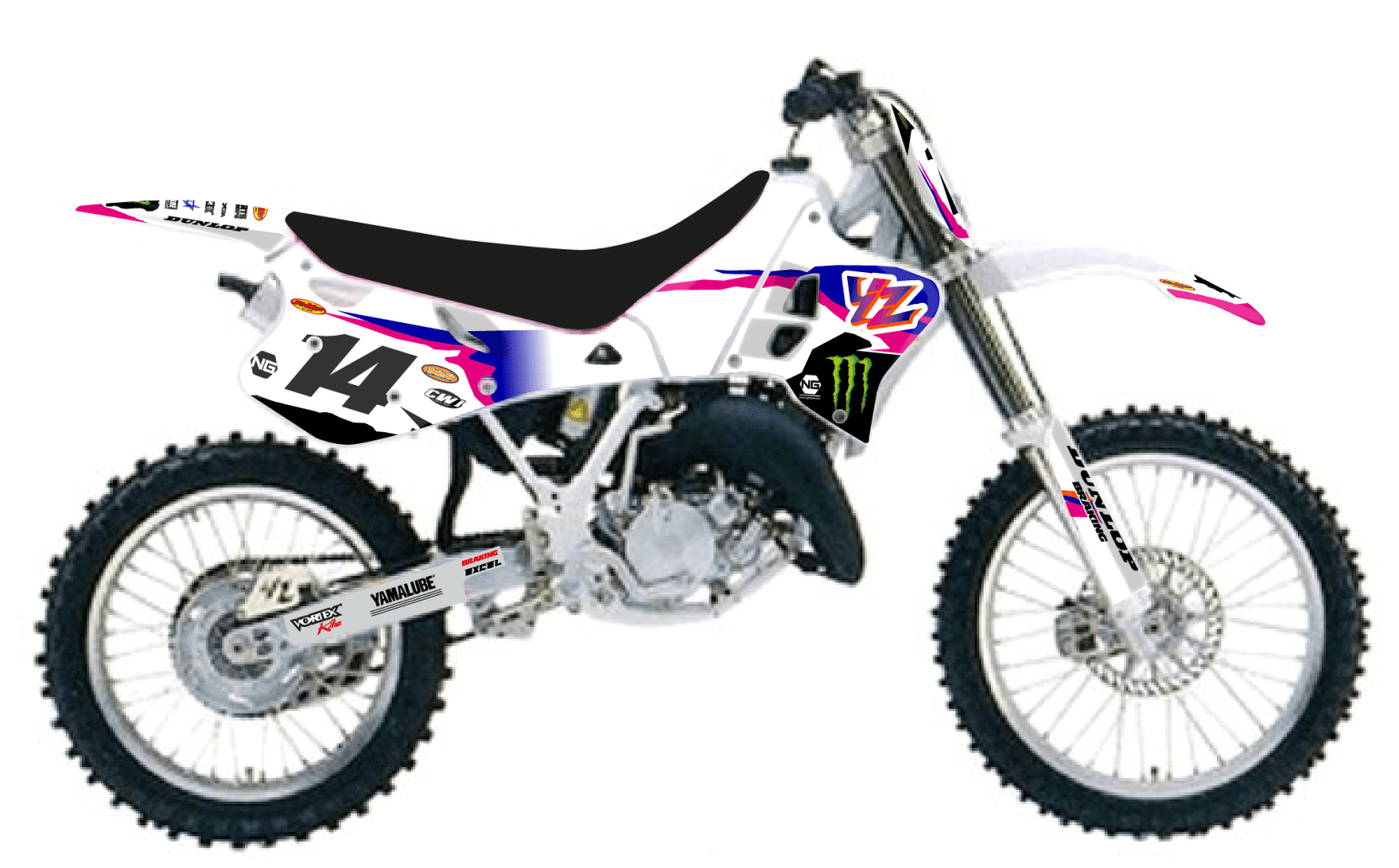 Kit déco Yamaha PW / YZ / YZF 50 TH Anniversary 50 65 80 85 90 110 125 ...