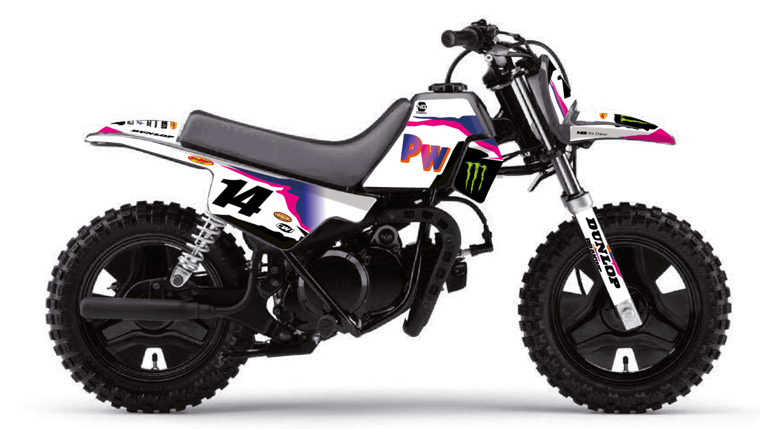 Kit déco Yamaha PW / YZ / YZF 50 TH Anniversary 50 65 80 85 90 110 125 ...