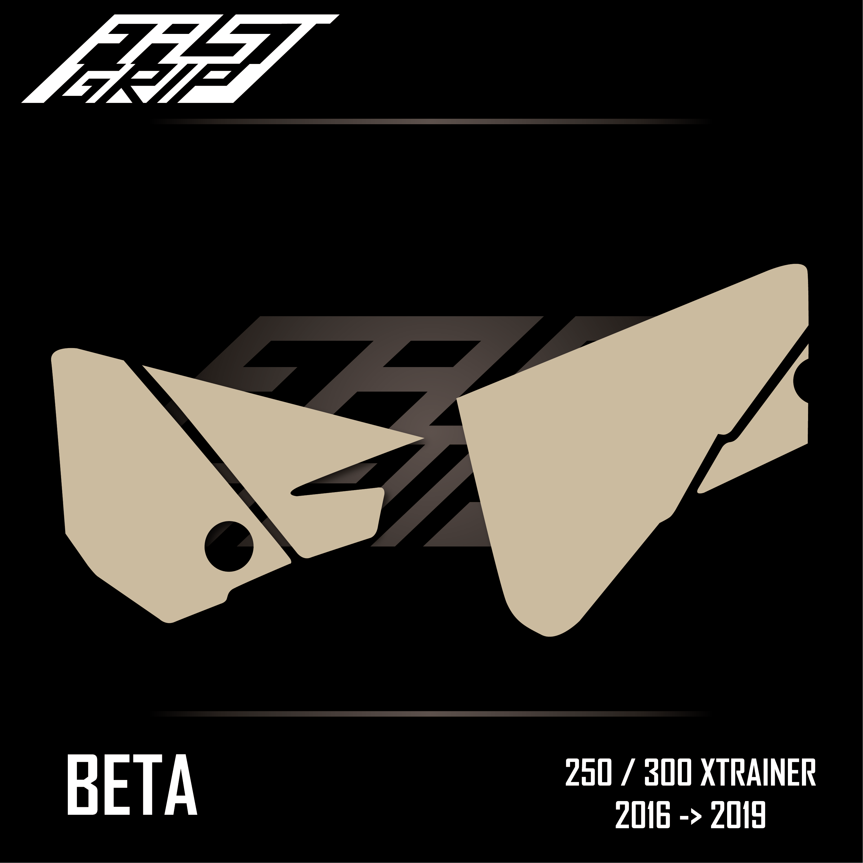 FAST GRIP Protections plaques latérales BETA 250 / 300 XTRAINER 2016 ...
