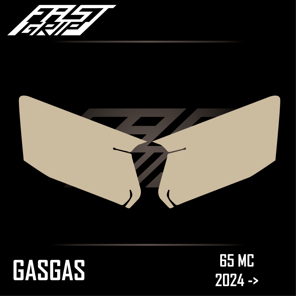 FAST GRIP Protections plaques latérales GASGAS 65 MC 2024 -> 2025 FULL GRIP Transparent