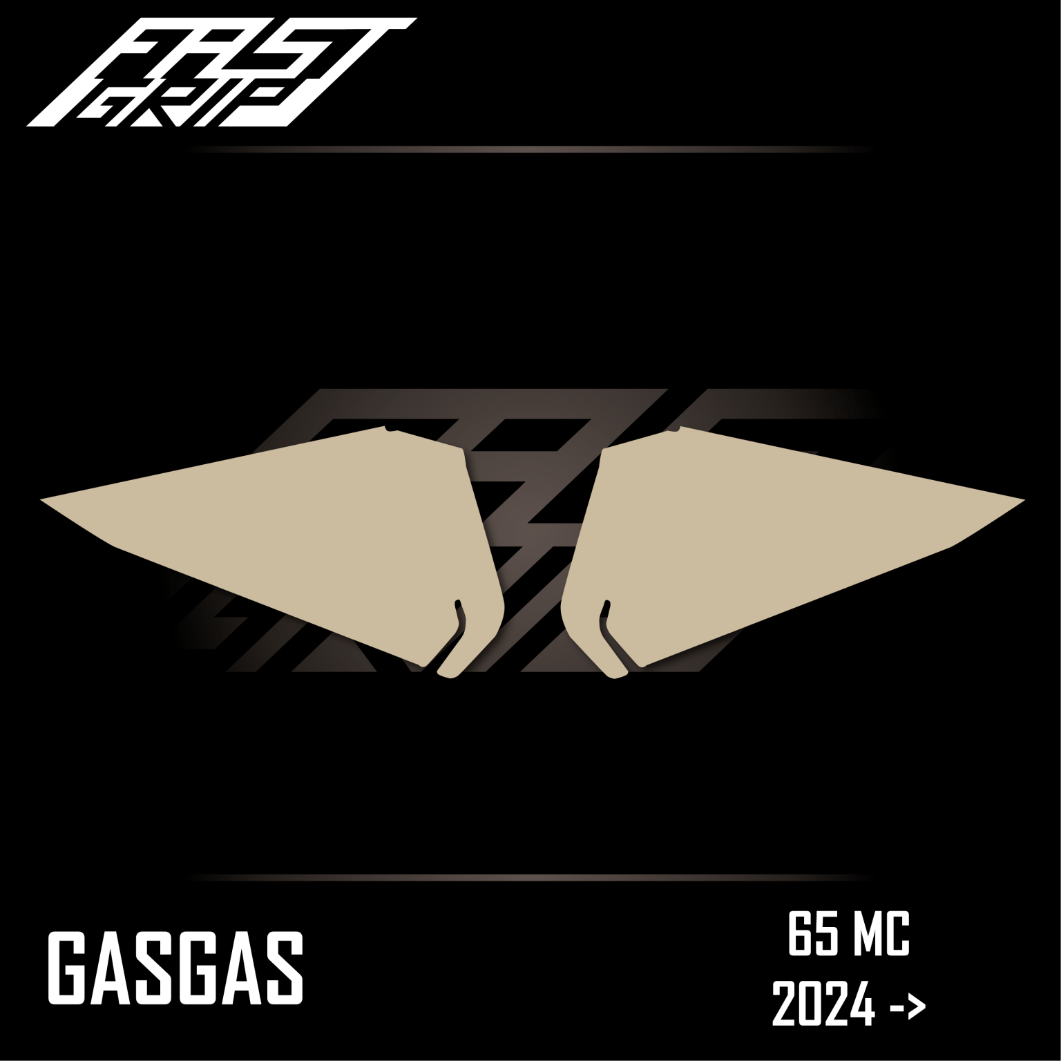 FAST GRIP Protections plaques latérales GASGAS 65 MC 2024 -> 2025 SOFT ...