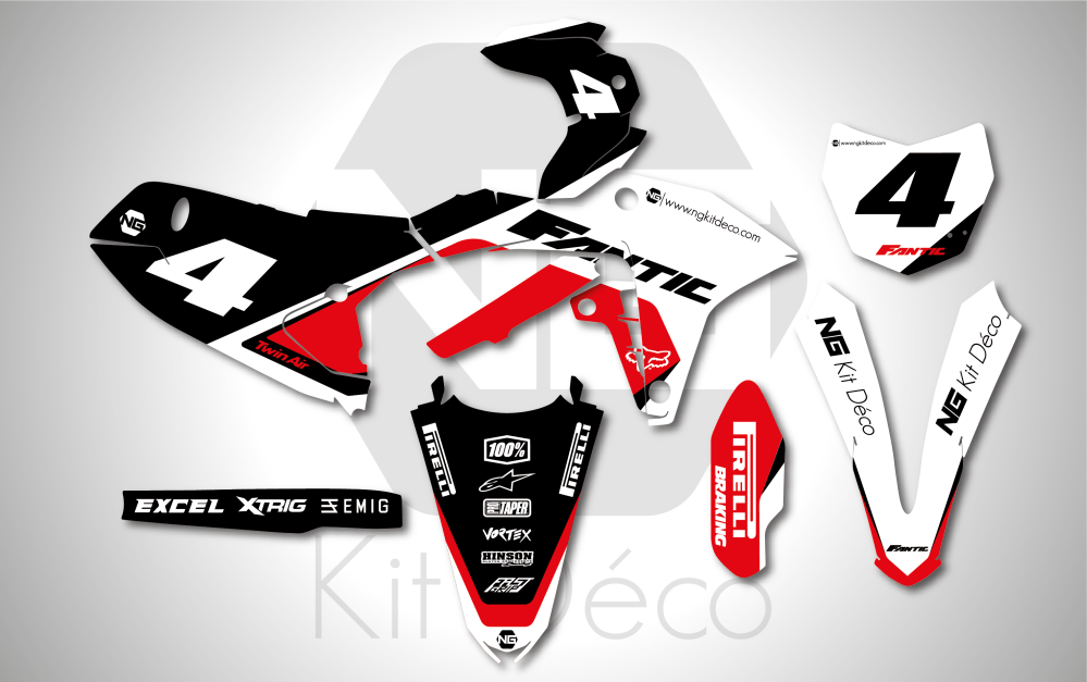 Kit déco FANTIC XX / XXF MERCURE 125 250 450