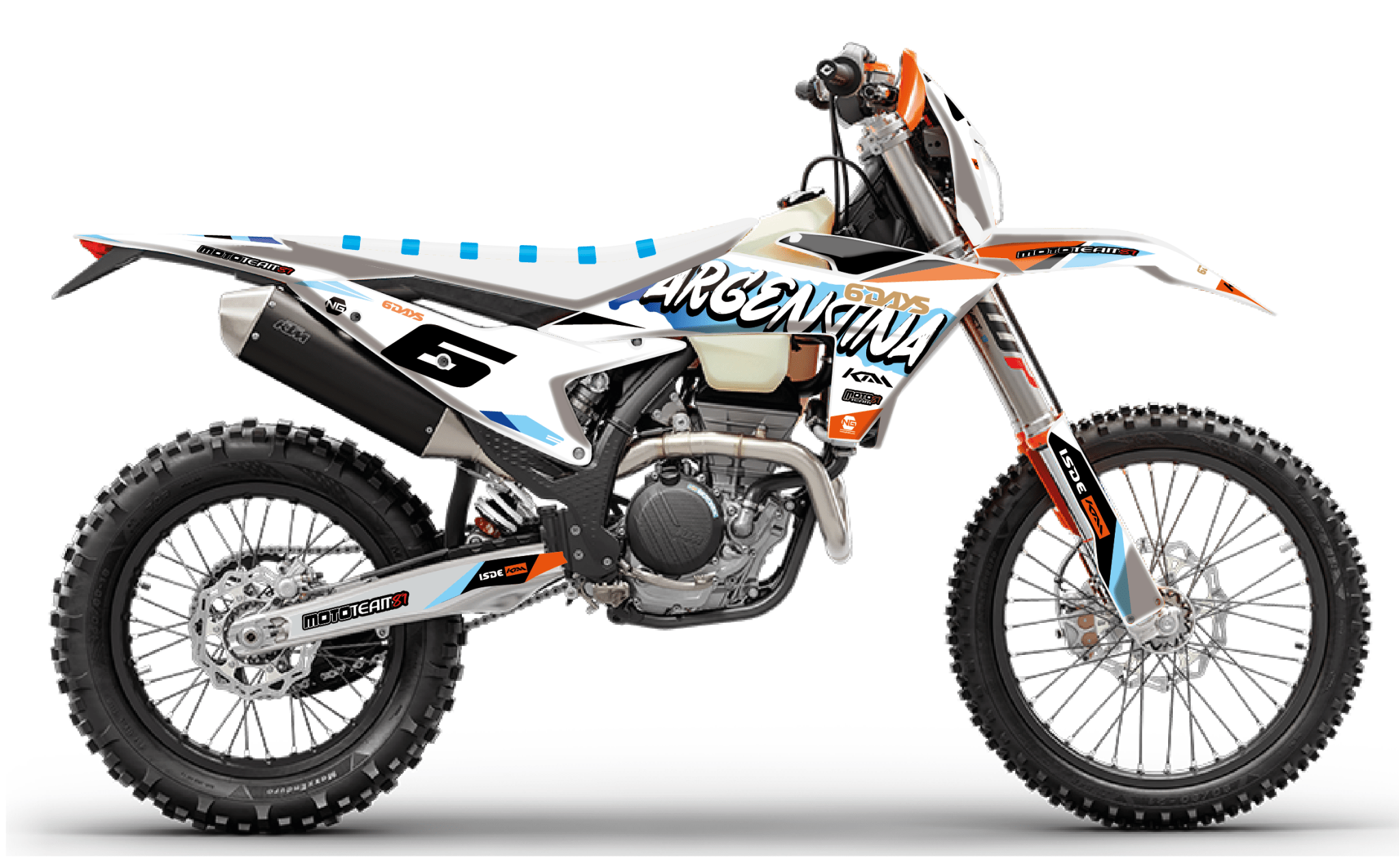 Kit déco KTM EXC / EXCF / TPI MT81 23 SIXDAYS 125 250 300 350 450 500