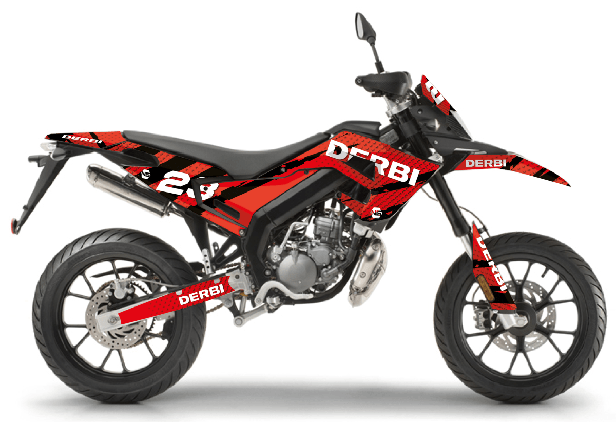 Kit déco DERBI 50 DRD / SENDA / XTREME STARS Séries drd xtreme pro ...