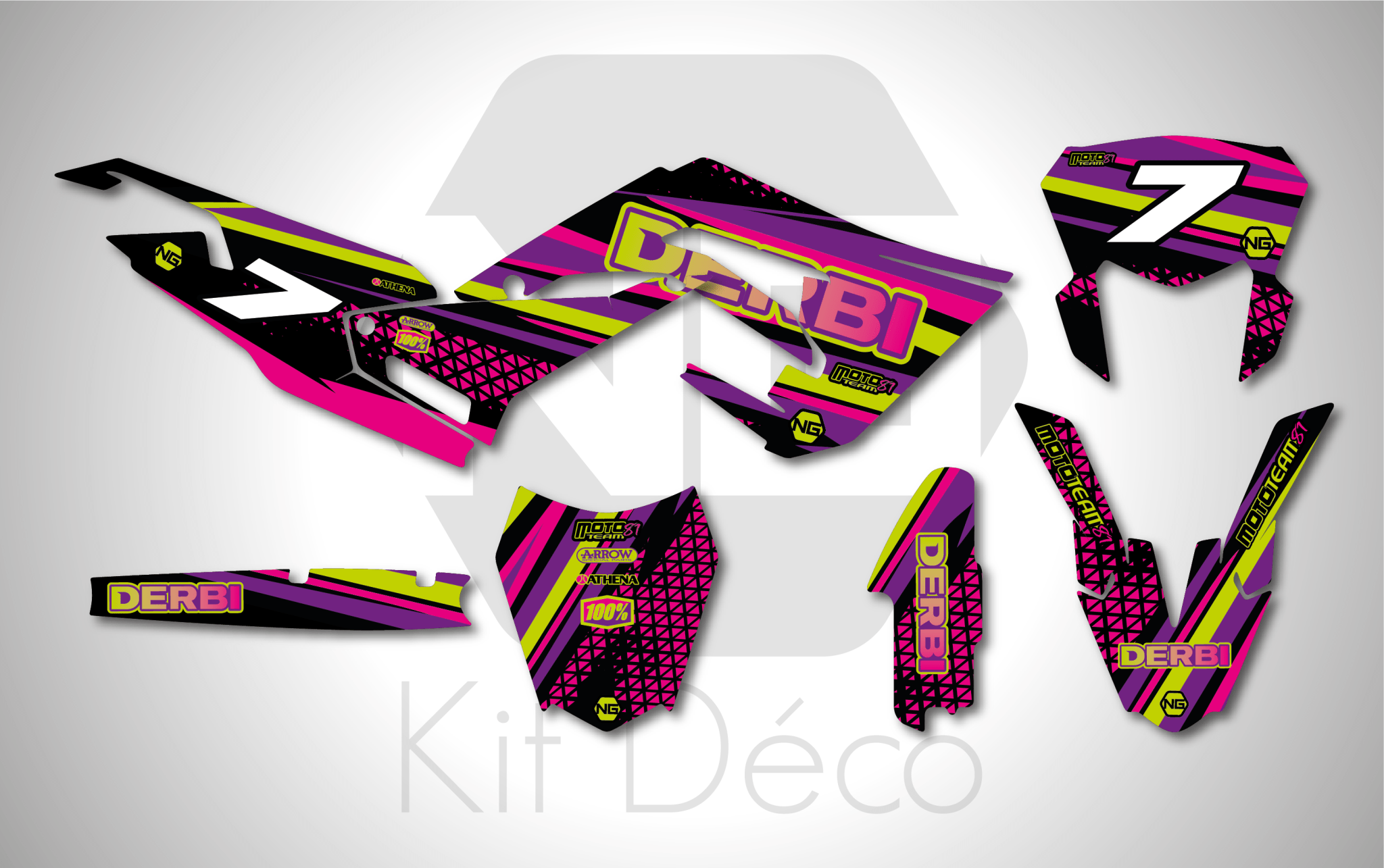 Kit déco DERBI 50 DRD / SENDA / XTREME DRAFT Séries drd xtreme pro ...
