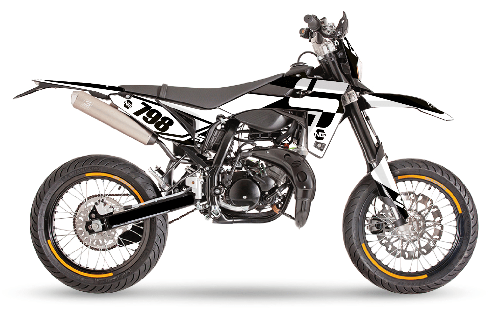 Kit déco SCORPA 50 SE / SM HID Séries Noir