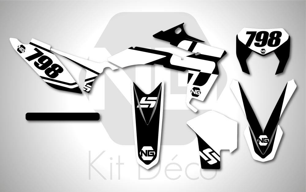 Kit déco SCORPA 50 SE / SM HID Séries Noir