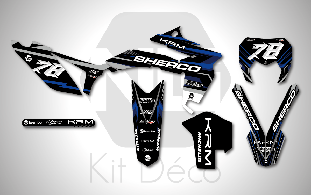 Kit déco SHERCO / HRD 50 SE / SM THUNDER Séries - NG kit déco
