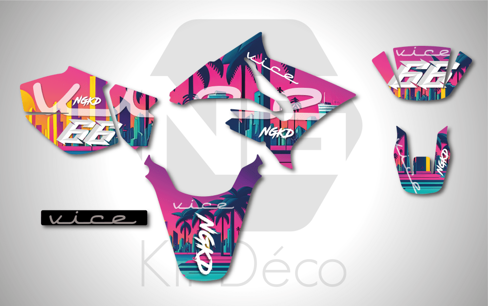 Kit déco YAMAHA 50 DT VICE - NG kit déco