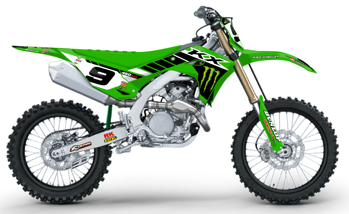 Kit déco Kawasaki KX / KLX / KXF FACTORY 2024 60 65 80 85 110 125 250 450