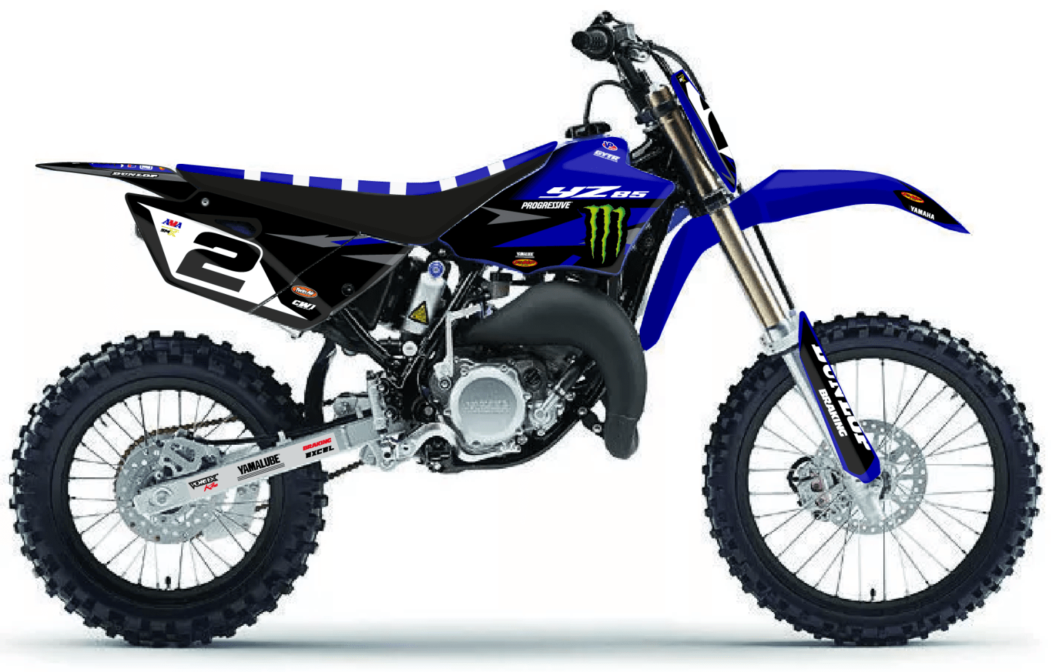 Kit déco Yamaha PW / YZ / YZF FACTORY 2024 50 65 80 85 90 110 125 250 450