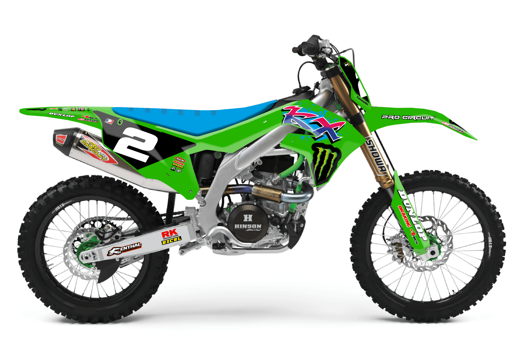 Kit déco Kawasaki KX / KLX / KXF 50 TH Anniversary 60 65 80 85 110 125 ...