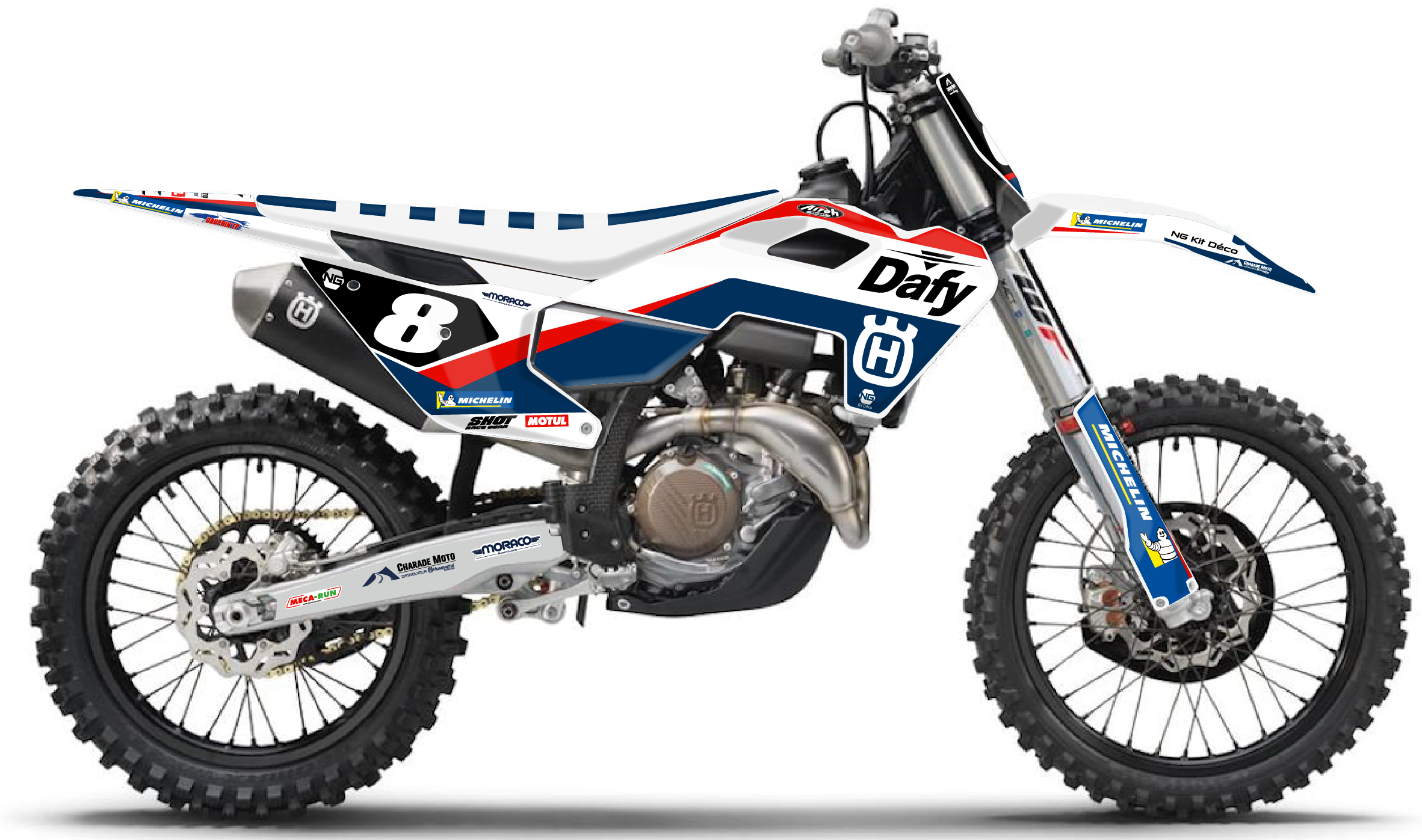 Kit déco Husqvarna TC / FC DAFY Enduro Team 2020 50 65 85 125 250 350 450