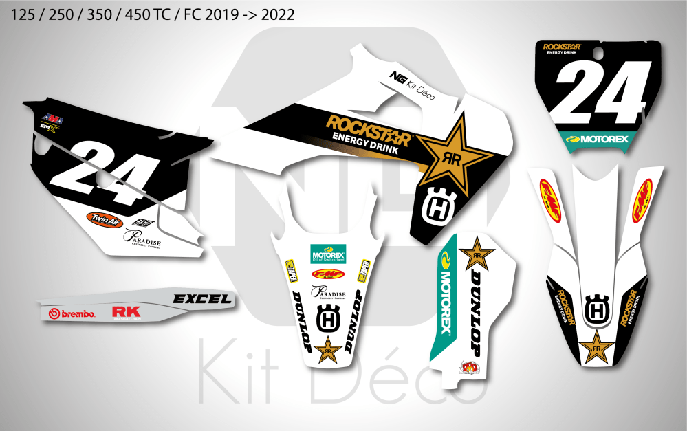 Kit déco Husqvarna TC / FC FACTORY 2024 50 65 85 125 250 350 450