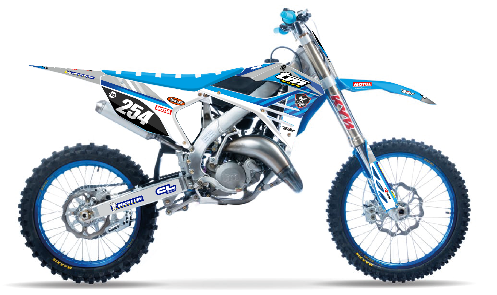 Kit déco TM Racing MX / FI MX Team FRANCE Kid 2024 85 125 144 250 300 ...
