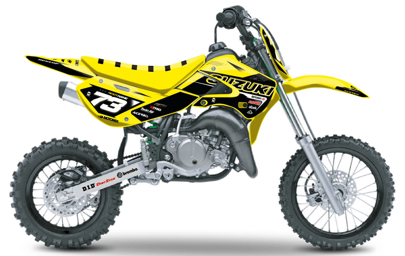 Kit déco Suzuki RM / RMZ ALBA Séries 65 70 85 110 125 250 450