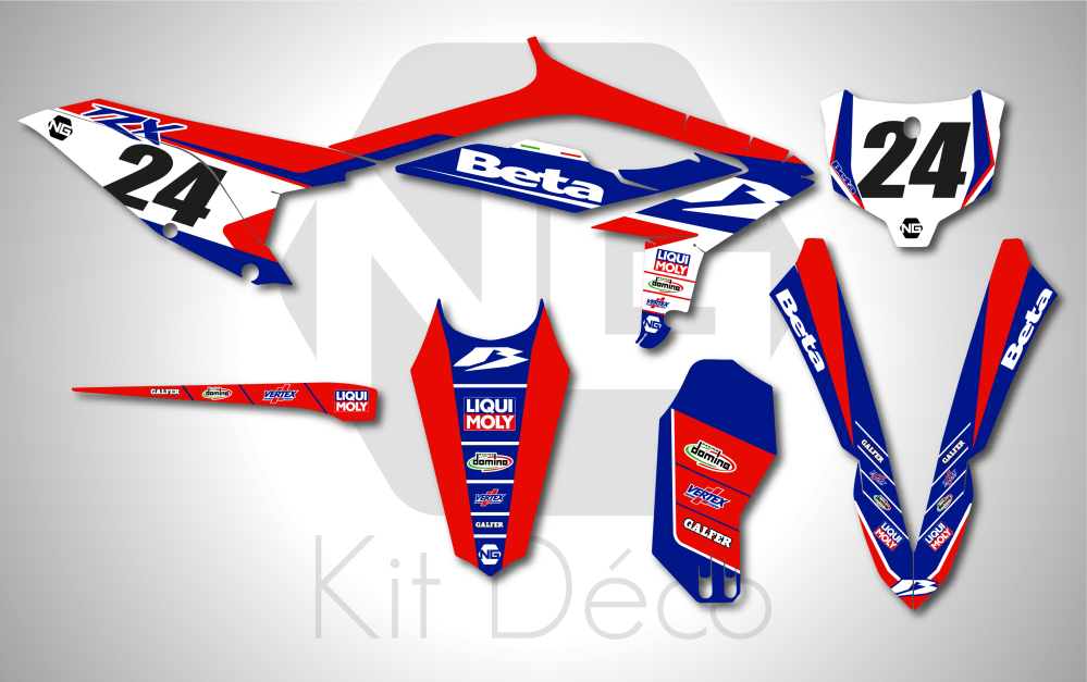 Kit déco Beta RX FACTORY 2024 50 65 85 125 250 350 450