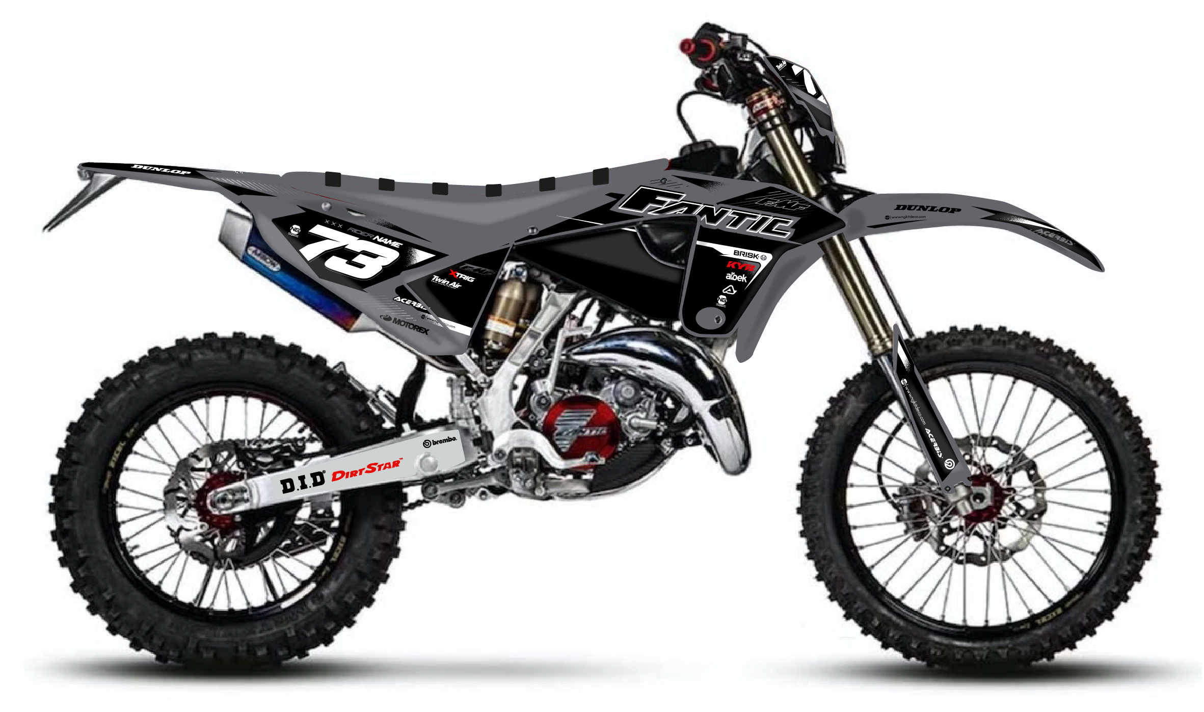 Kit déco FANTIC XE / XEF ALBA Séries 125 250 450