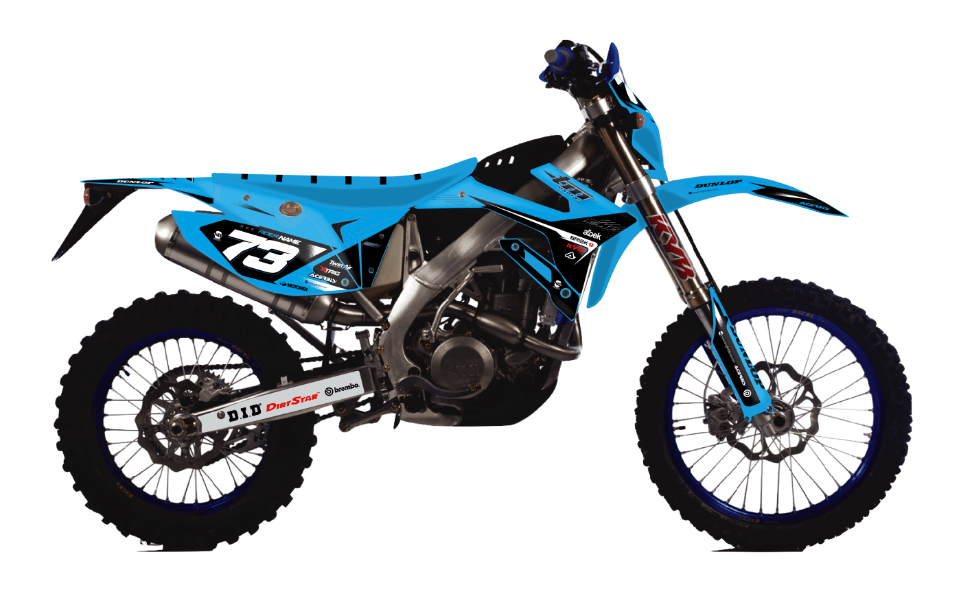 Kit déco TM Racing EN / FI ALBA Séries 125 144 250 300 400 450