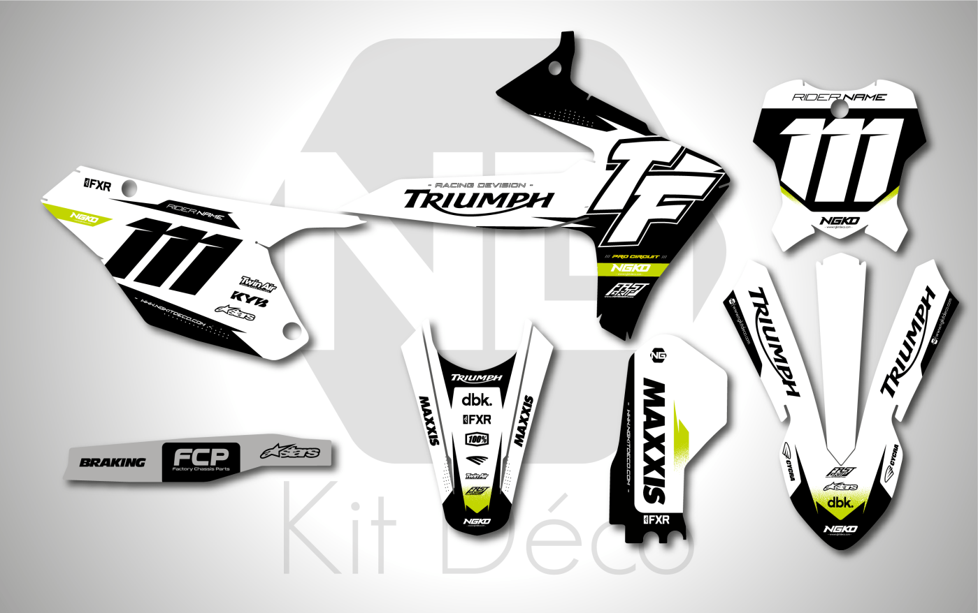 Kit déco TRIUMPH TF X COL Séries 250 450